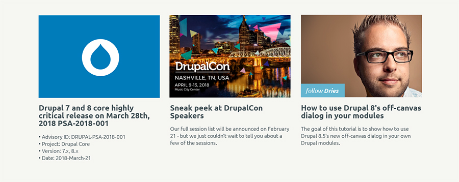 Managing landing pages | Content guidelines | Drupal.org guide on Drupal.org