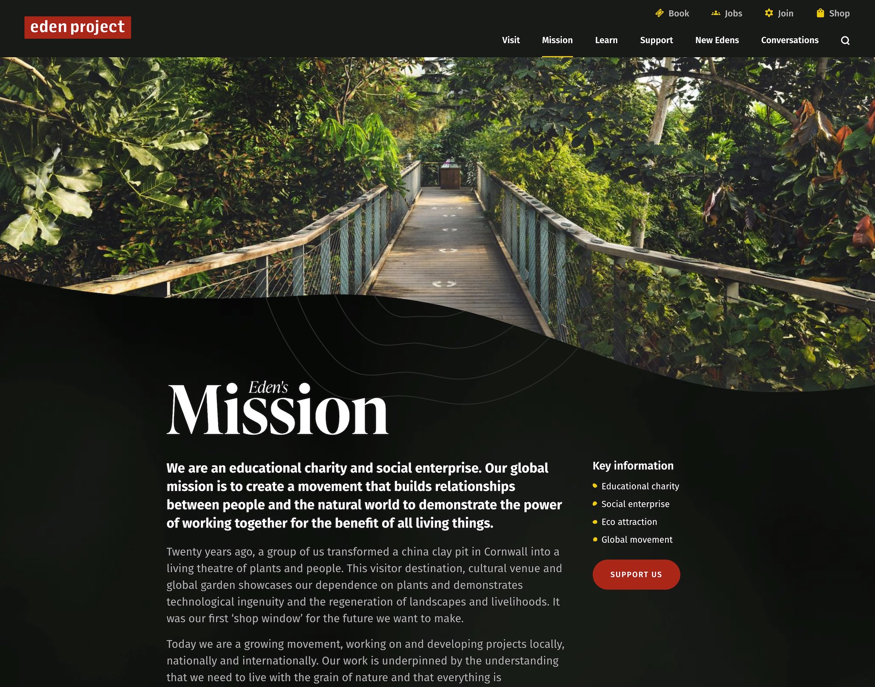 Recreating the awe of visiting The Eden Project’s world-famous biomes ...