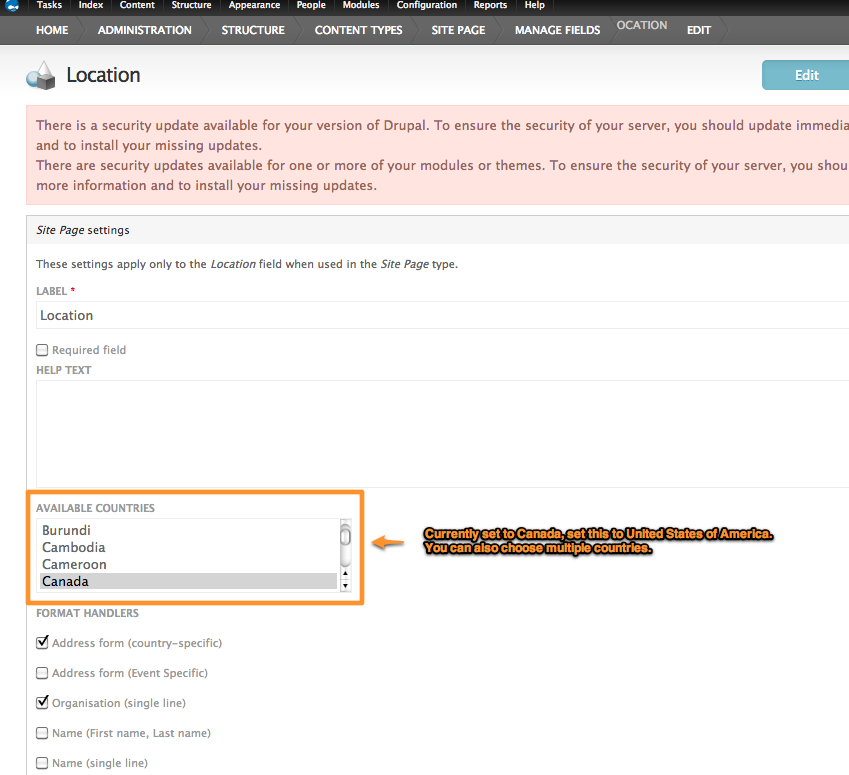 Default Lists [#1802174] | Drupal.org