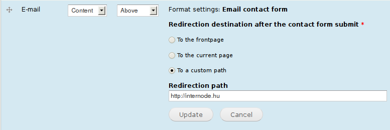 Add actual contact form display formatter [#1264210] | Drupal.org