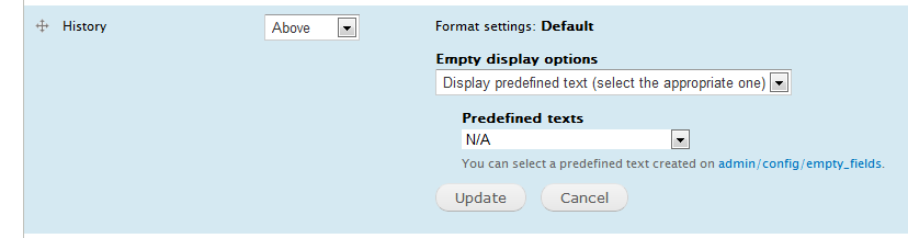 Providing a UI for defining some predefined texts & providing another ...