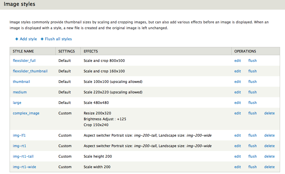 Enhanced image style listings | Drupal.org