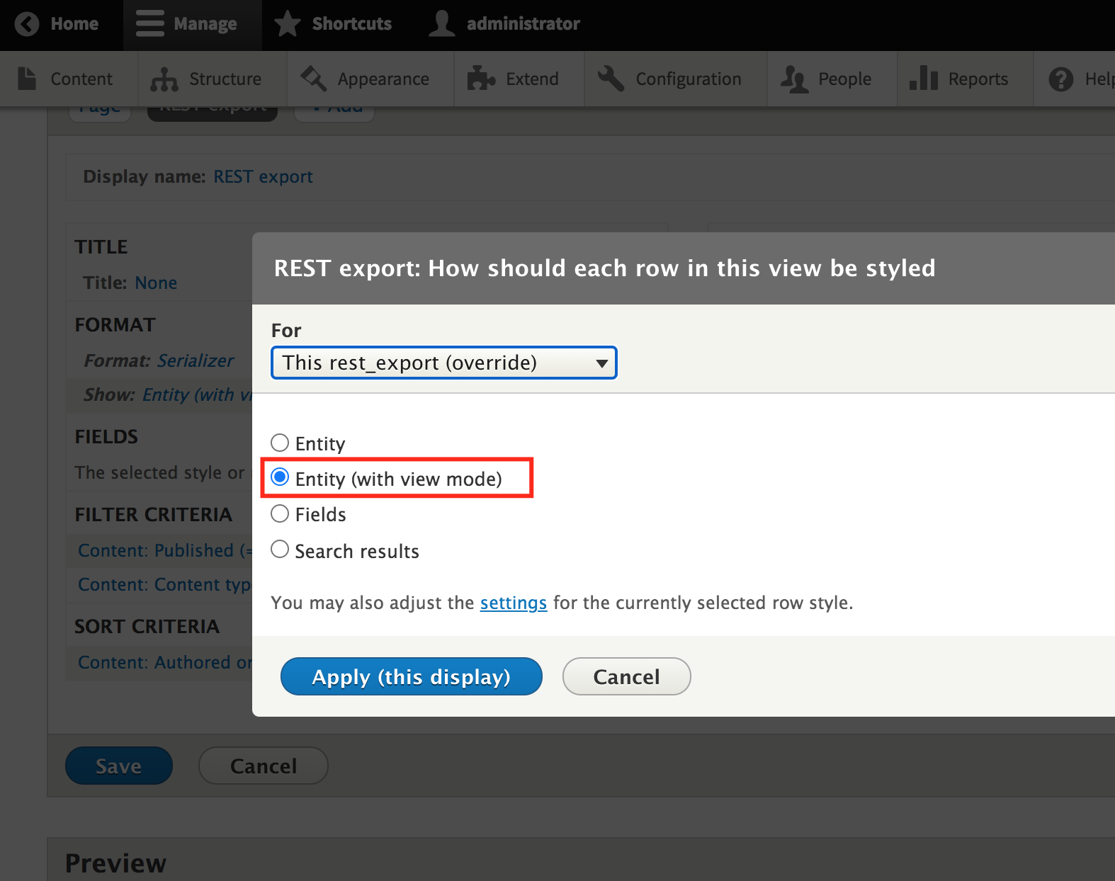 Entity View Mode Normalize | Drupal.org