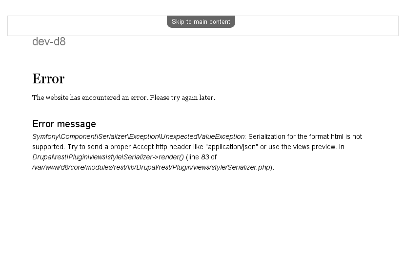 REST views: not adding dependencies on Serializer providers [#1996130 ...