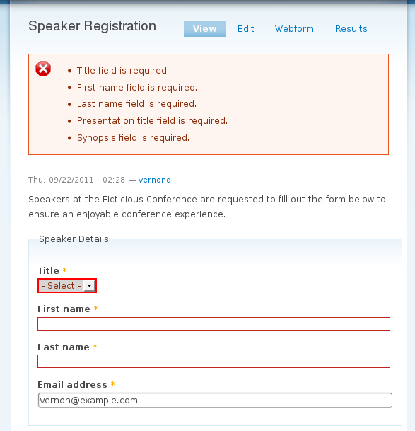 Required Field Error should indicate which fields [#1387084] | Drupal.org