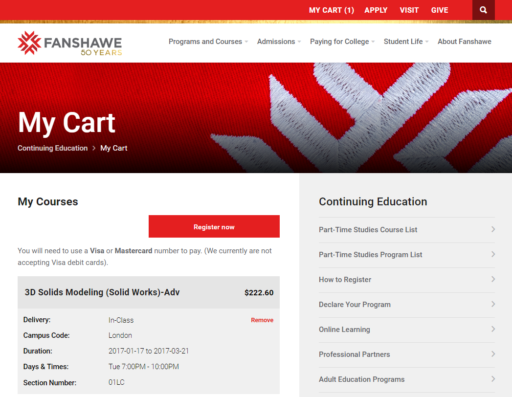 Fanshawe College Redesign | Drupal.org