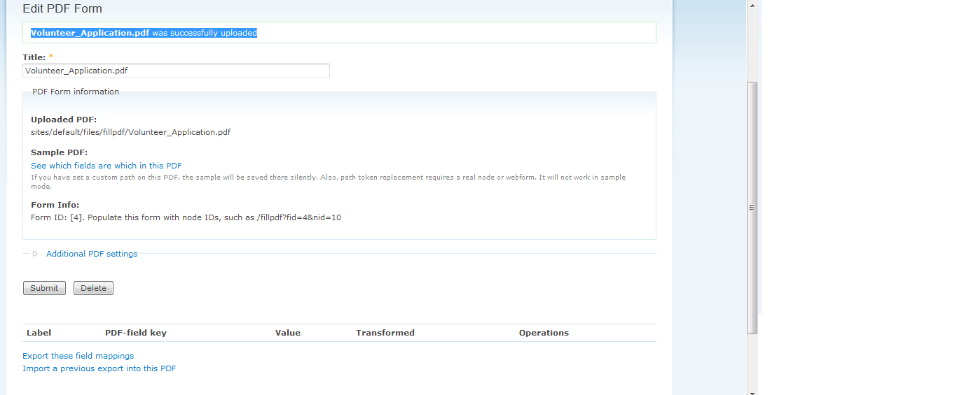 have blank fields while importing PDF template [#1415170] | Drupal.org