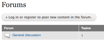 shows 'login to post new content in the forum' even when it's not true ...