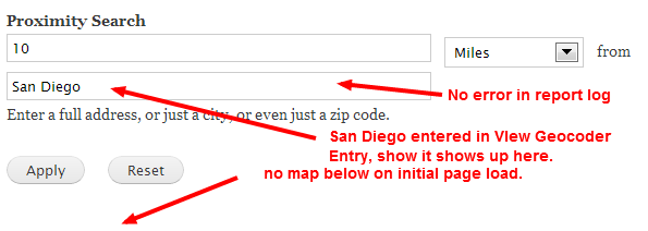 Geofield Proximity with Geocoder Filter gets Reports Log Error for NO RESULTS on initial search ...