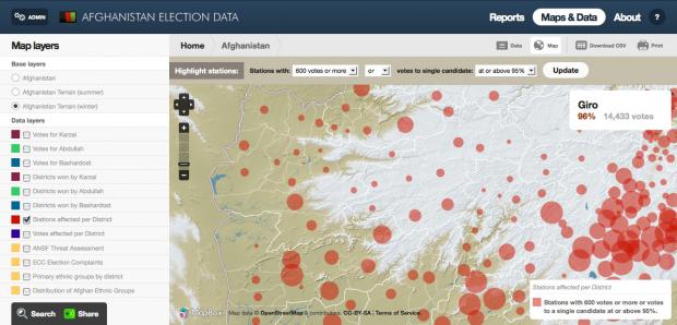 Starting Point for Custom Applications (Afghanistan Election Site ...
