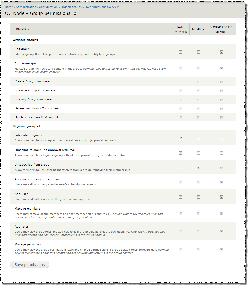Manage Group Type Permissions | Drupal.org Manage Group Type Permissions | Drupal.org