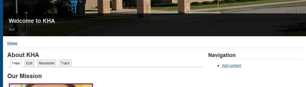 Home Link? [#1306380] | Drupal.org