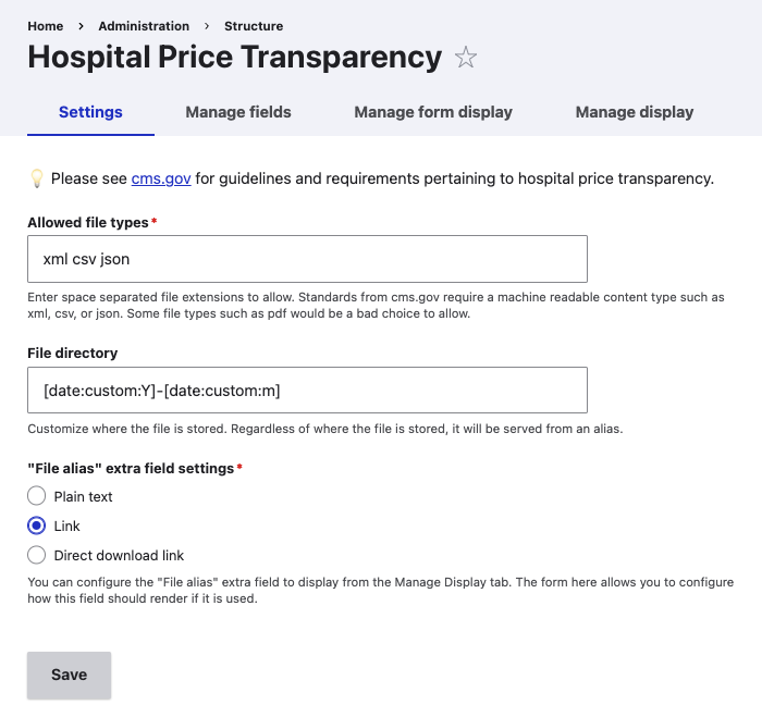 Inside Info: Module Configuration | Hospital Price Transparency ...