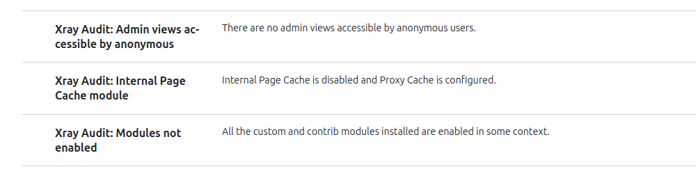 Xray Audit | Drupal.org