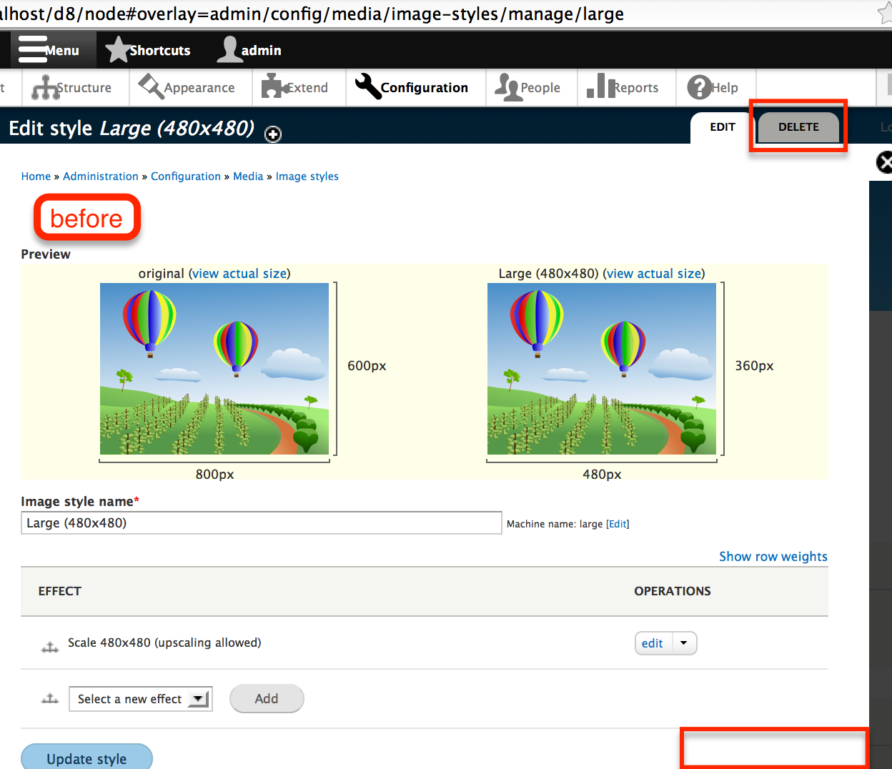 Configuration delete operations are all over the place [#1834002 ...