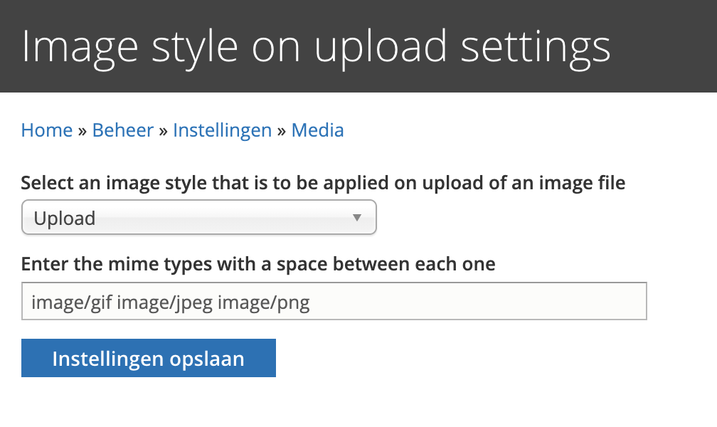 Image style on upload | Drupal.org