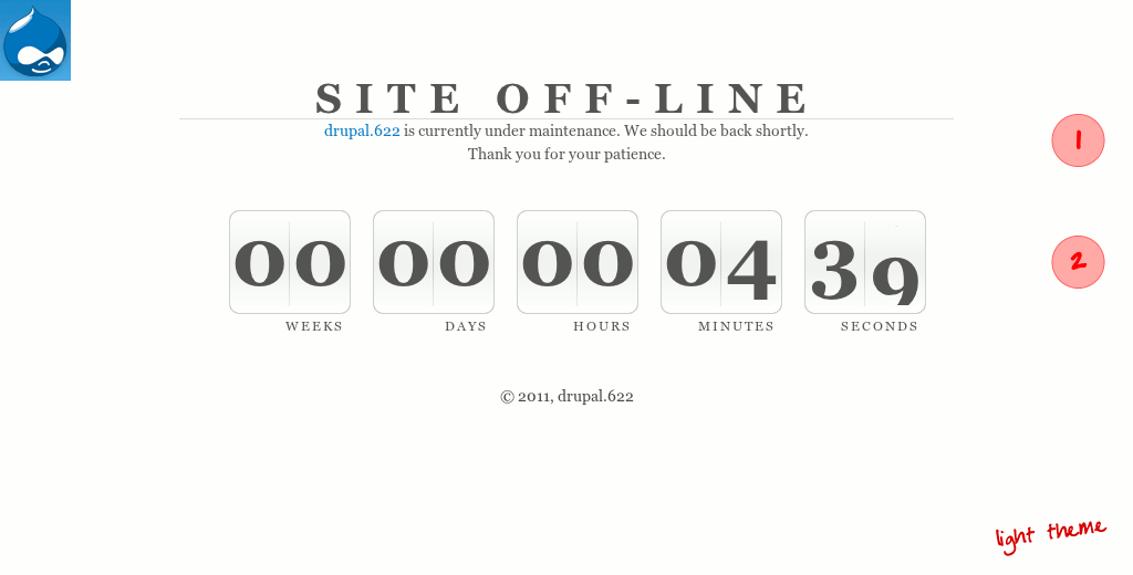 Maintenance Countdown | Drupal.org
