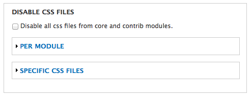 Disable css files | Drupal.org