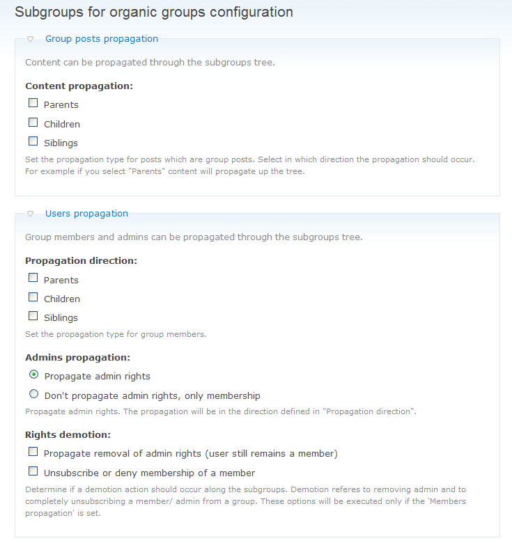 Subgroups for Organic groups | Drupal.org