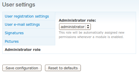 Admin role | Drupal.org