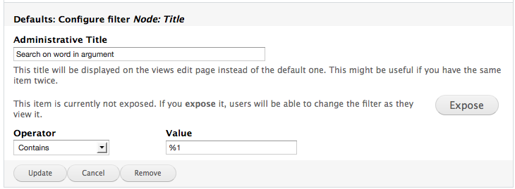 Views Arguments In Filters 