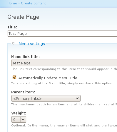 Auto Menu Title | Drupal.org