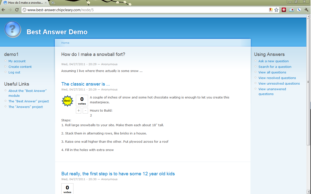Best Answer | Drupal.org