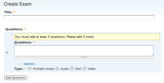 Question Field 