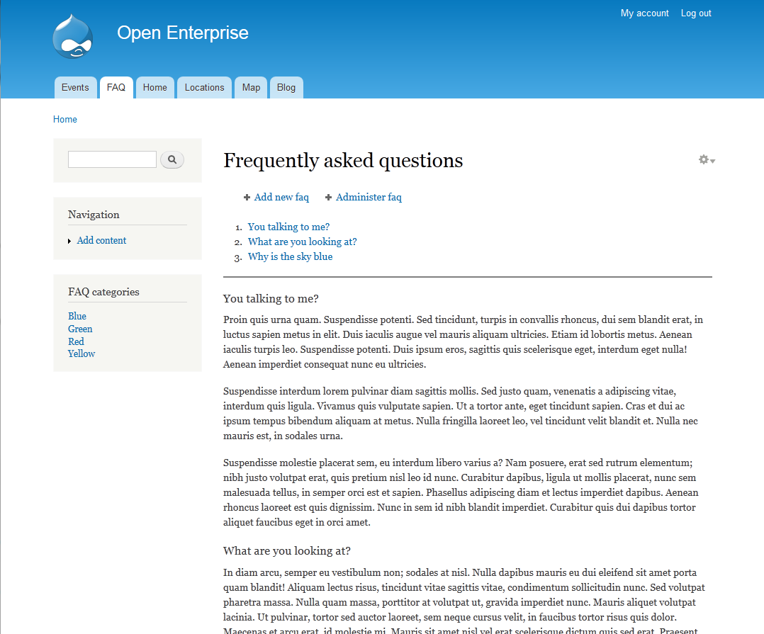 Enterprise Faq