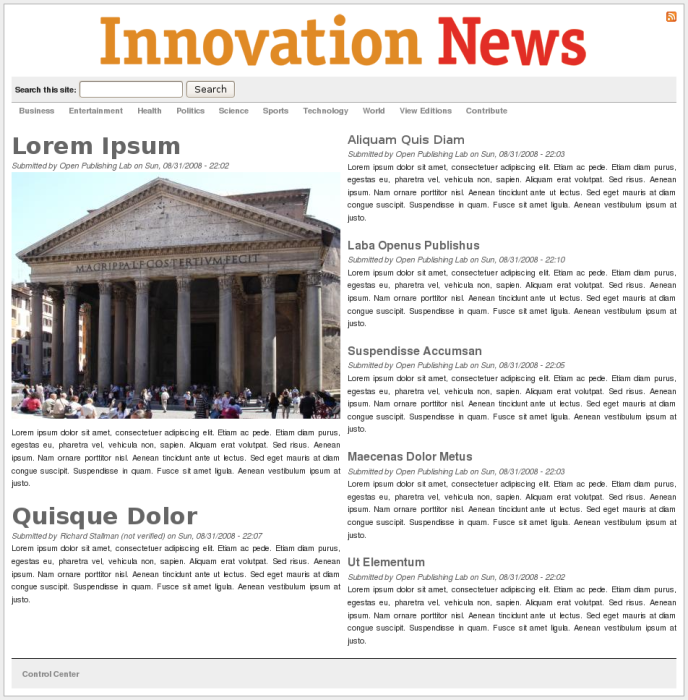 Innovation News Installation Profile | Drupal.org Innovation News Installation Profile | Drupal.org