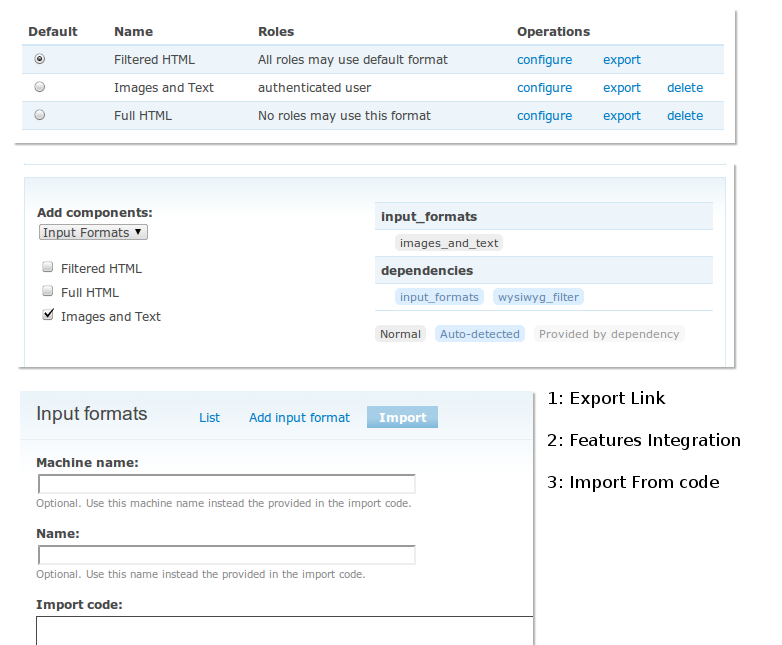 Input Formats | Drupal.org Input Formats | Drupal.org