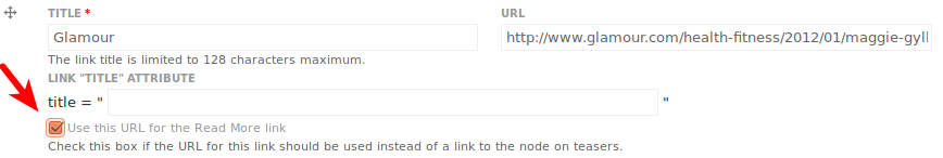 External Read More Link | Drupal.org