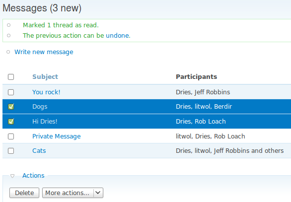 Privatemsg | Drupal.org