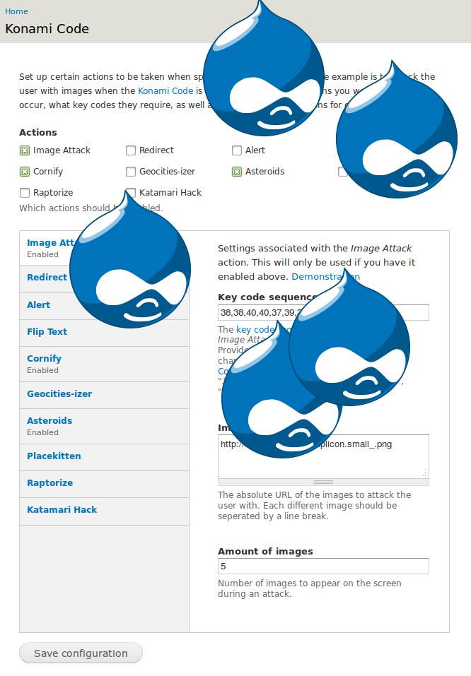 Konami Code | Drupal.org Konami Code | Drupal.org