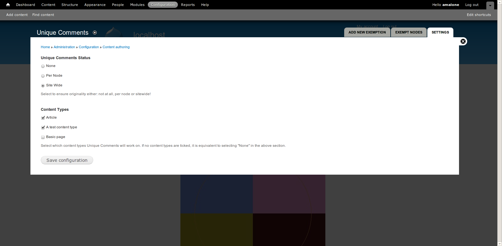Unique Comments | Drupal.org