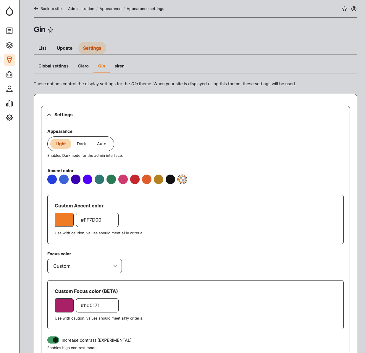 Specific settings within Gin | Gin Admin Theme | Drupal Wiki guide on ... Specific settings within Gin | Gin Admin Theme | Drupal Wiki guide on ...