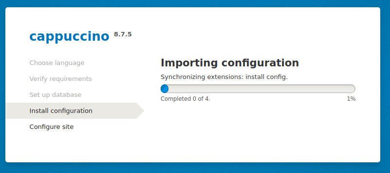 Installation | Cappuccino Starter Kit | Drupal Wiki guide on Drupal.org