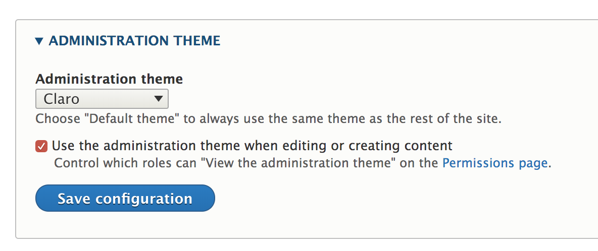 Claro theme (old) | Core themes | Drupal Wiki guide on Drupal.org