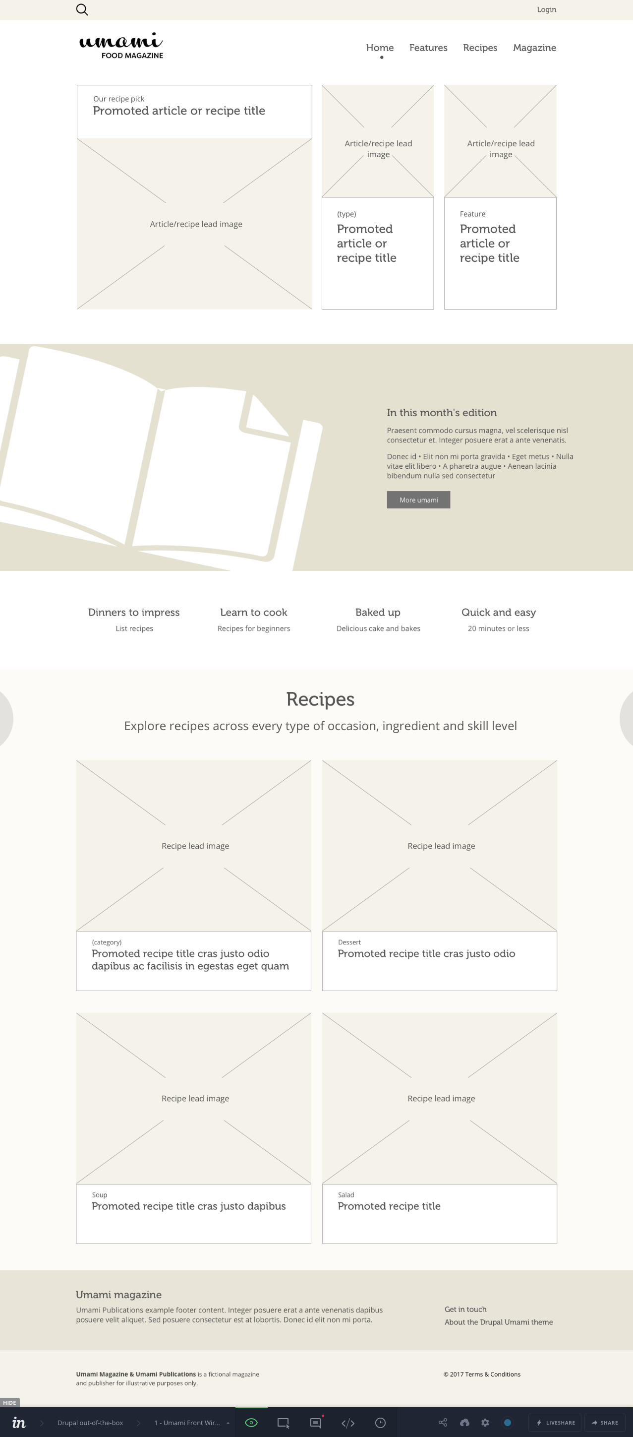 Create living styleguide for Umami [#2881910] | Drupal.org