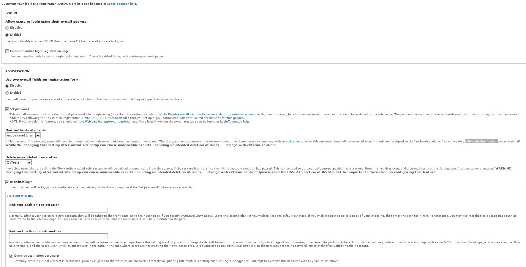 Confirming the link does not change the user role to Authenticated user [#2401761] | Drupal.org