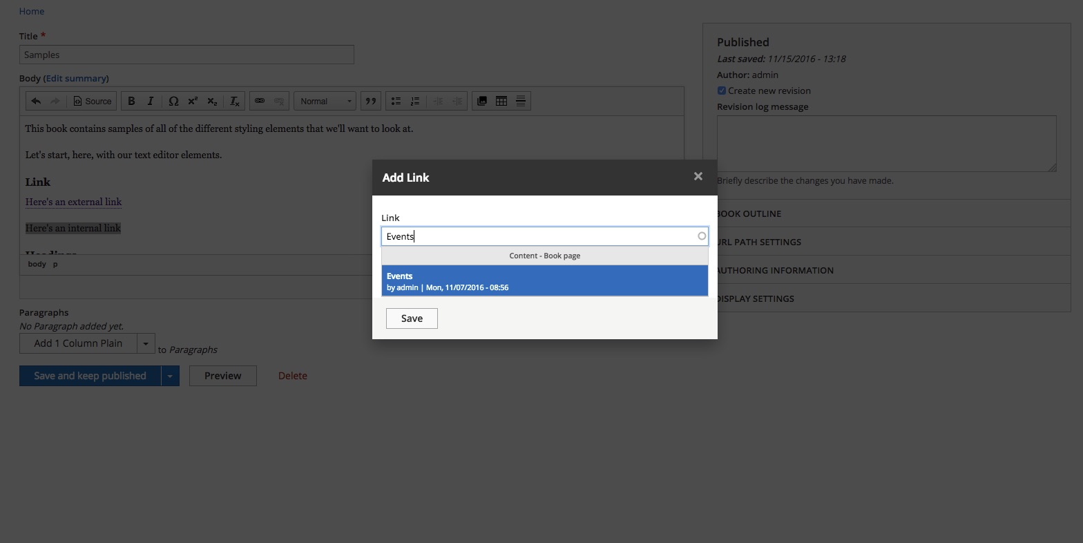 Internal Links Not Working [#2827903] | Drupal.org