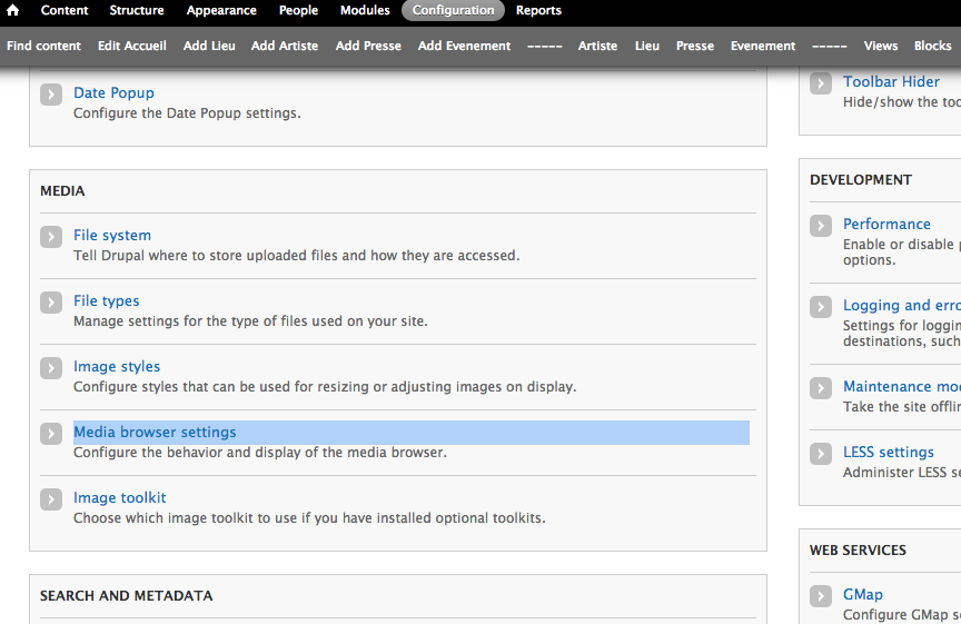 Media Browser modal/overlay empty [#2206815] | Drupal.org
