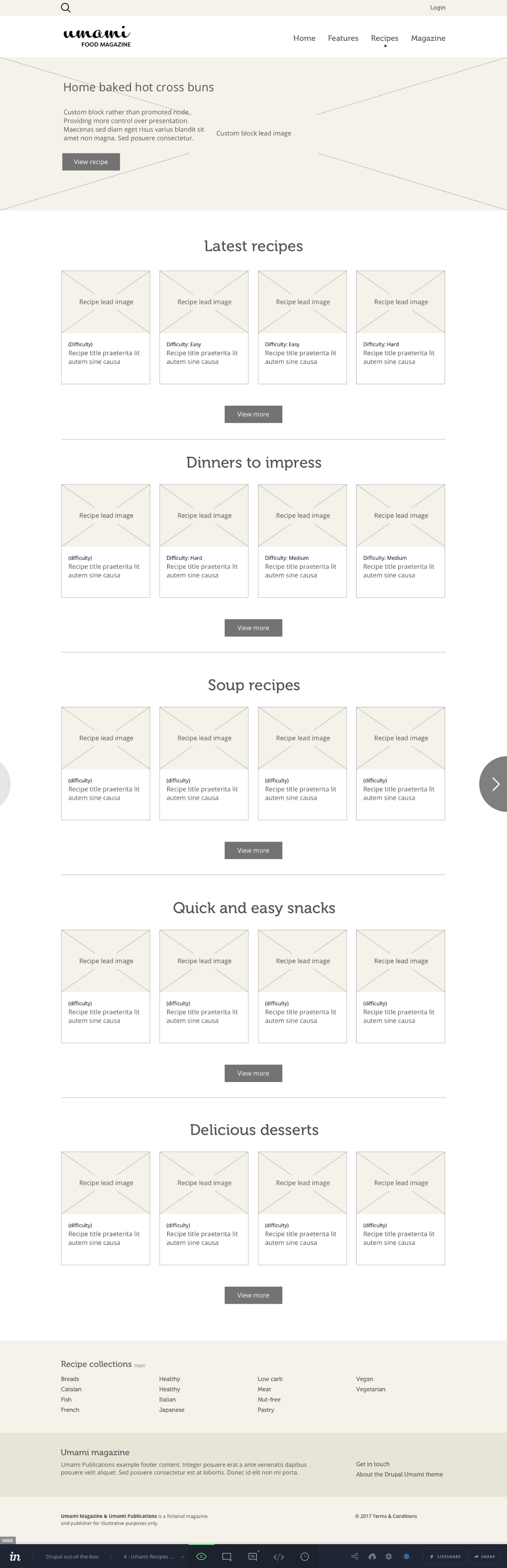 Create living styleguide for Umami [#2881910] | Drupal.org