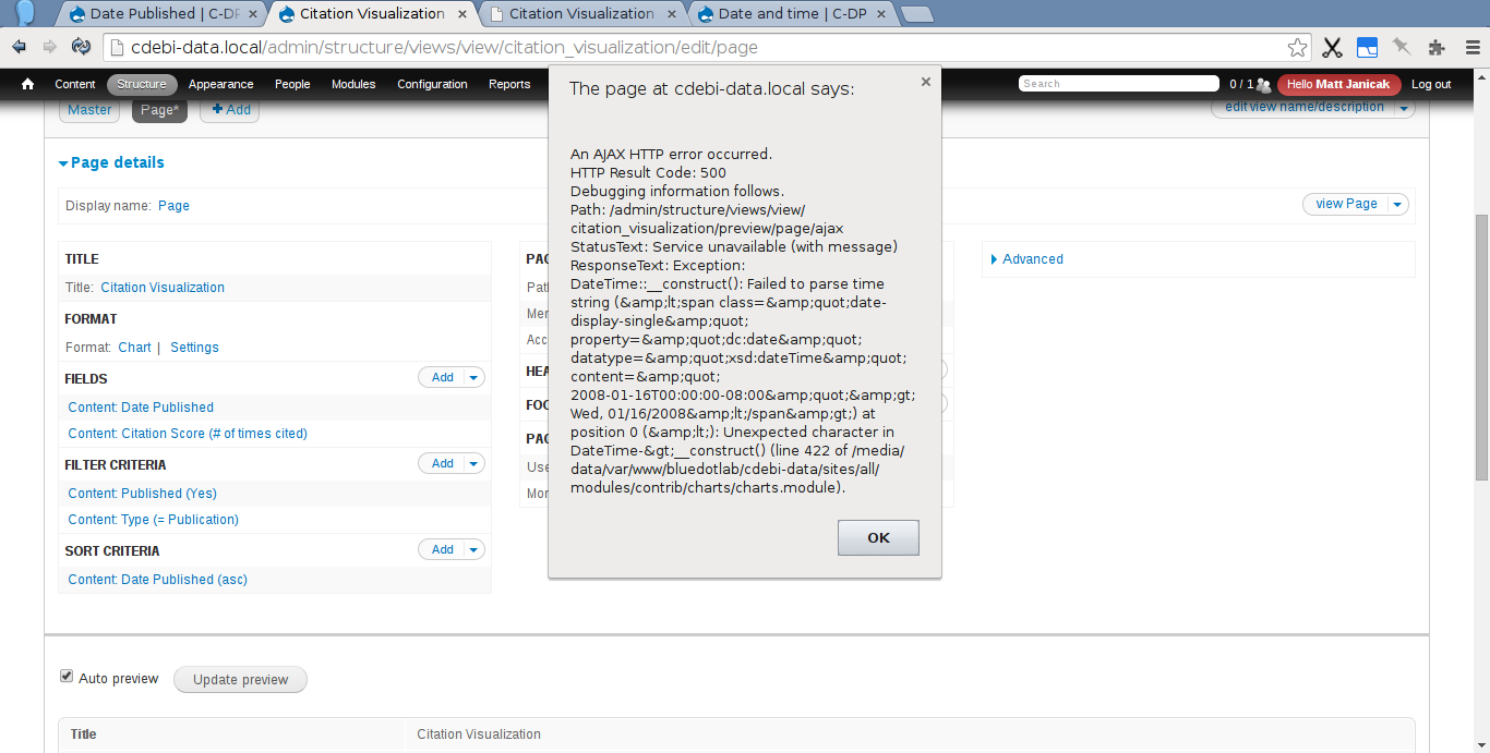 Graph node input over time (support date formatting on a continuous axis) [#1237096] | Drupal.org