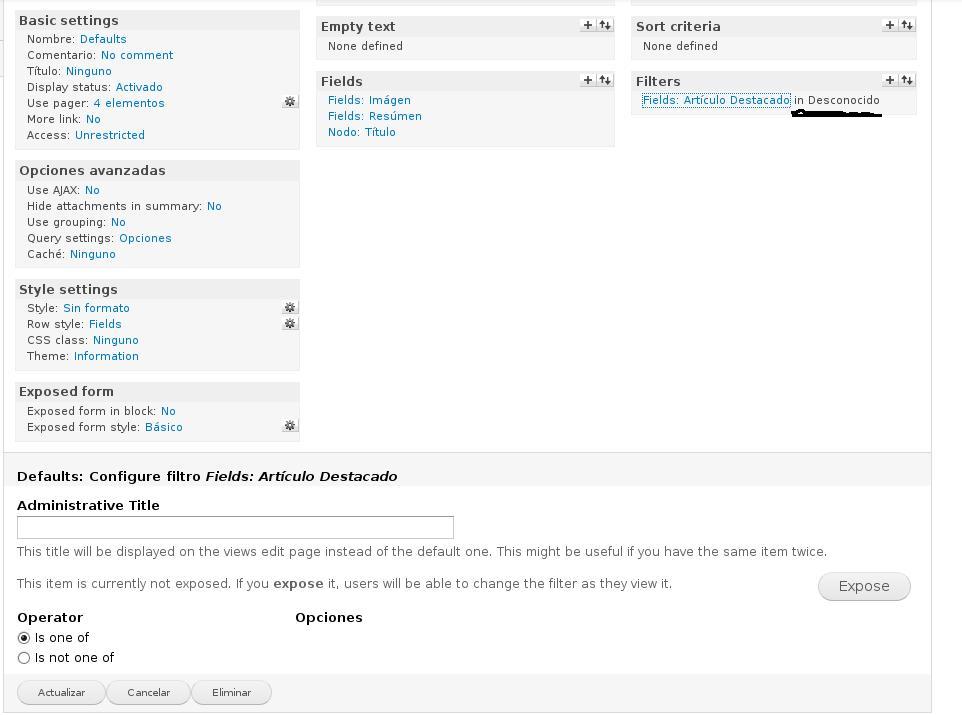 boolean field in filter options doesn't work [#1079520] | Drupal.org