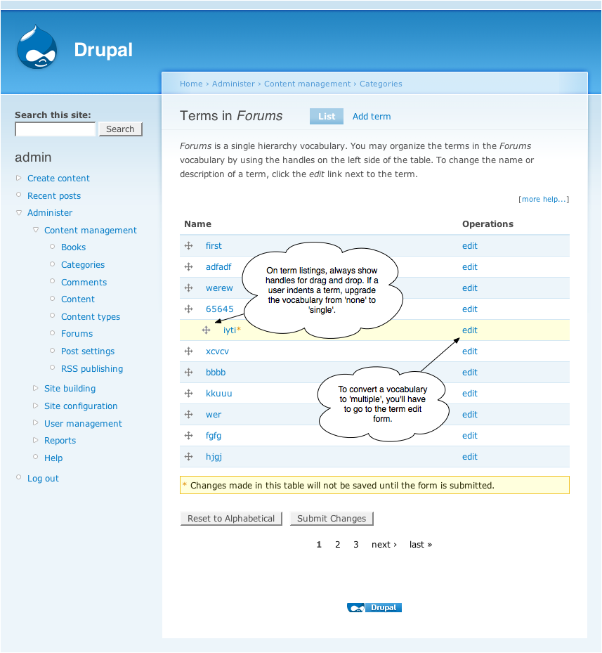 Usability: Improve taxonomy add forms [#192242] | Drupal.org