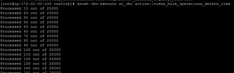 Drush vbo-execute finishes prematurely and reports a false successful ...