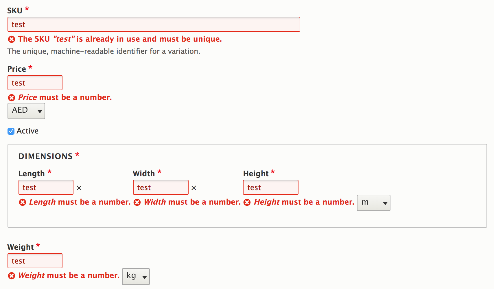 Inline errors look terrible on the price field [#2509702] | Drupal.org