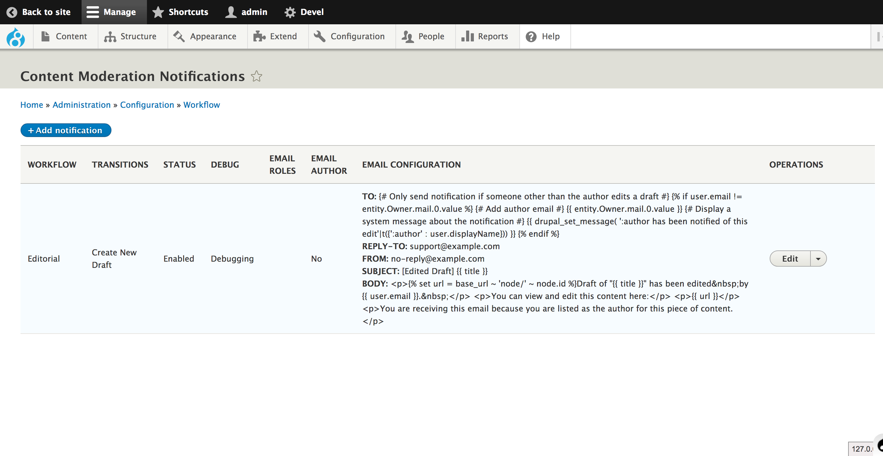 Support Twig, TO, CC, BCC, FROM, REPLY-TO, SUBJECT, Message, Abort, Debugging and Tips [#2959026 ...