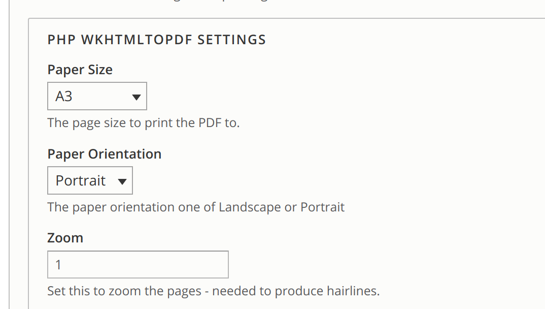 Page format for wkhtmltopdf print engine [#2959953] | Drupal.org